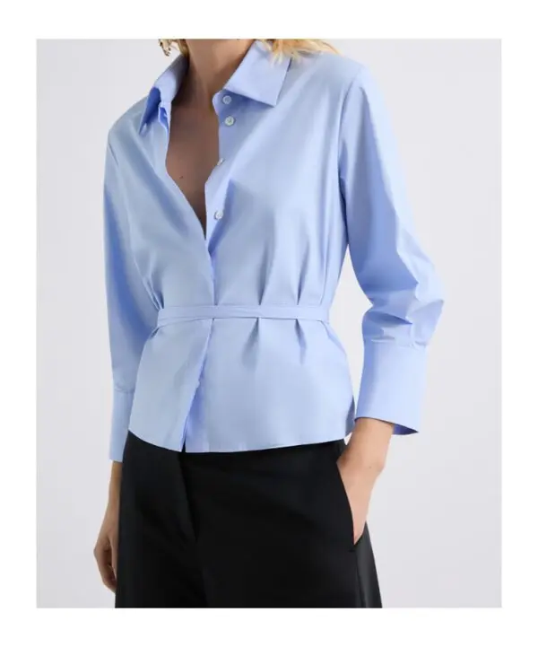 Marella Poplin Shirt With A Cut-out Back