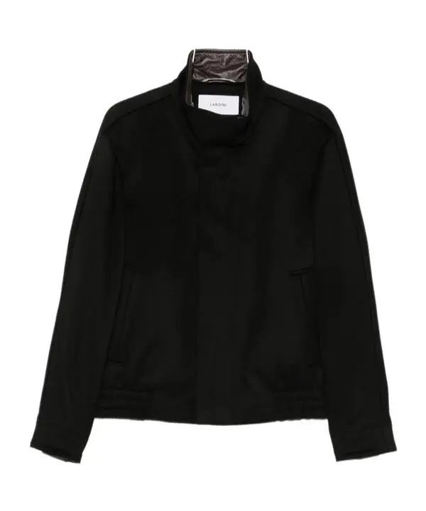 LARDINI High Neck Zip-up Jacket