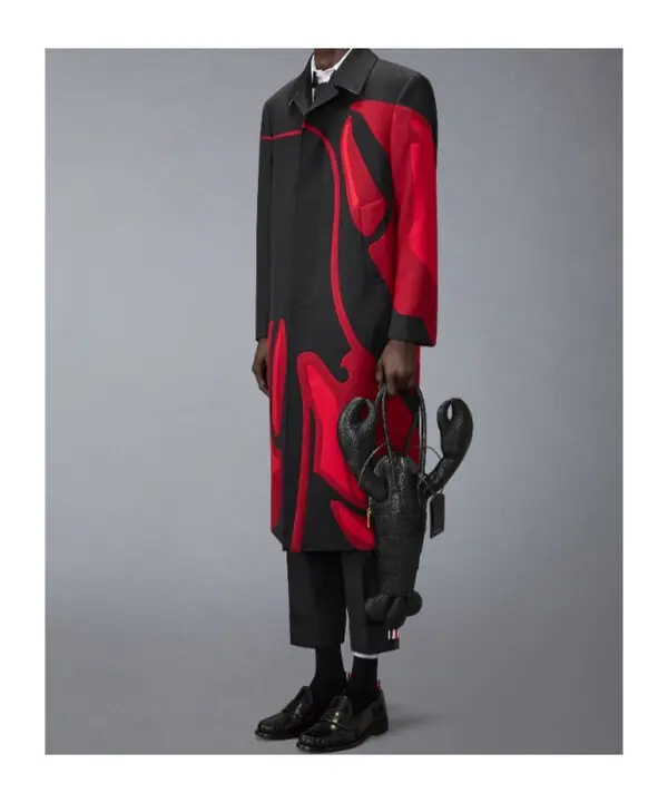 Thom Browne Lobster-motif Leather Tote Bag