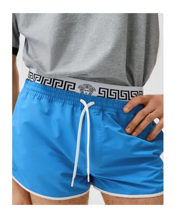 Versace Double Waistband Swim Shorts