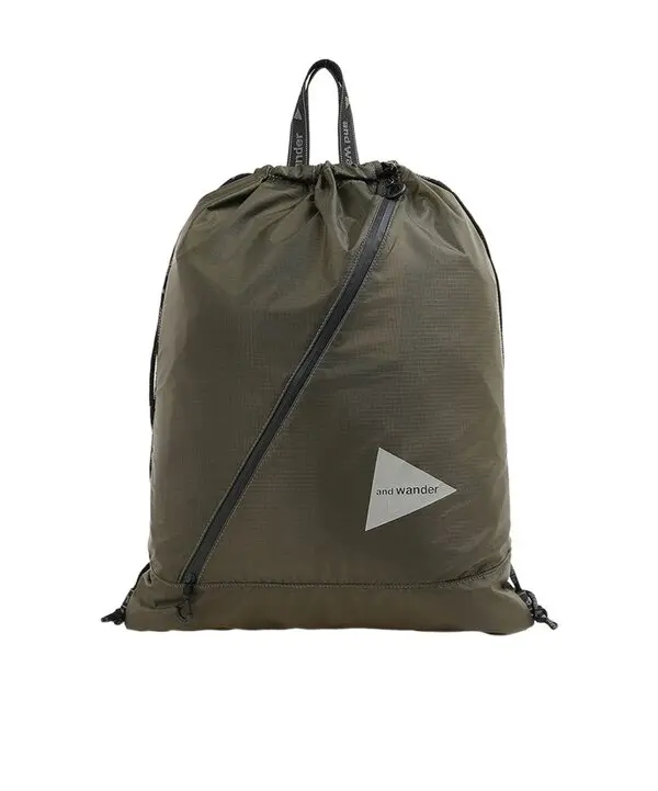 AND WANDER Drawstring Tote Bag