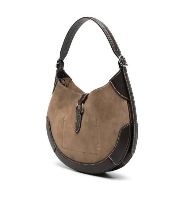Ralph Lauren Polo Id Panelled Suede Shoulder Bag