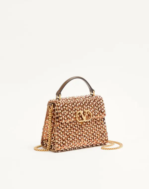 Valentino Garavani Vsling Embroidered Mini Handbag With Vlogo Clasp