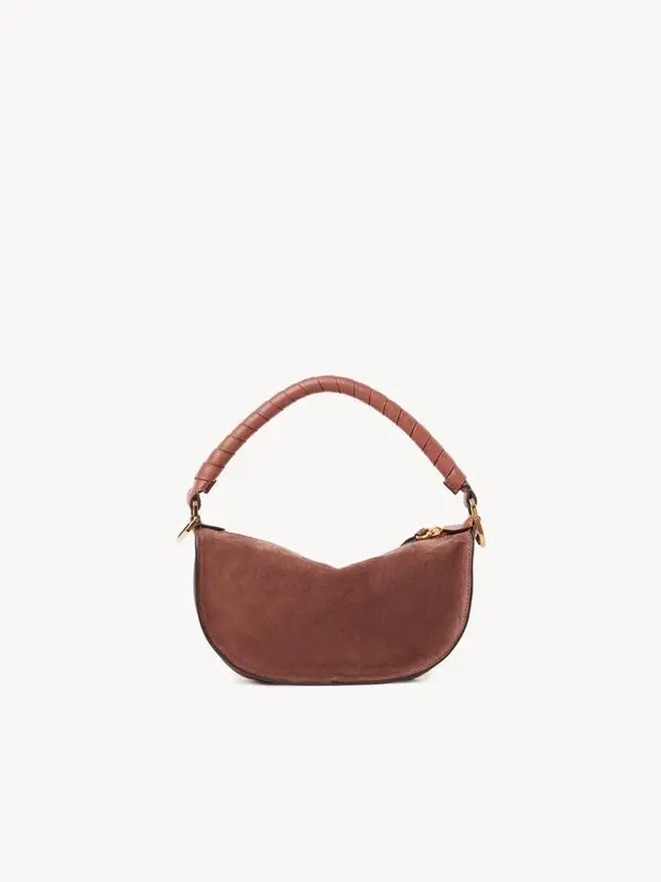 Chloé Mini Marcie Shoulder Bag In Suede Leather