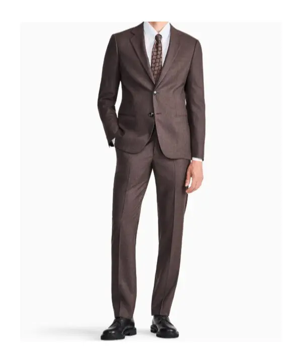 Giorgio Armani Two Button Suit - Brown