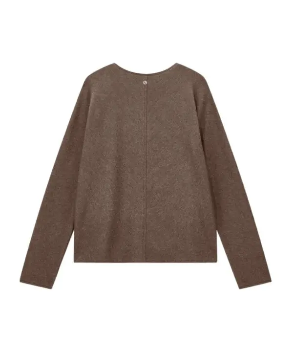 Giorgio Armani Round-neck Sweater In Cashmere And Silk Jersey