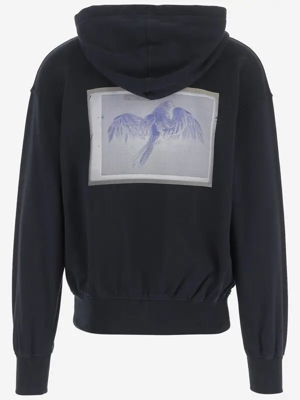 MAISON MARGIELA Graphic Zip-up Hoodie