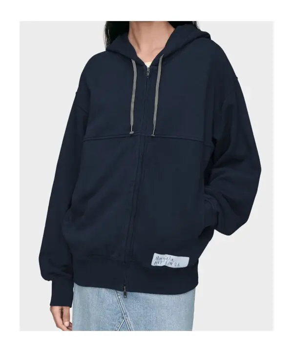MAISON MARGIELA Graphic Zip-up Hoodie