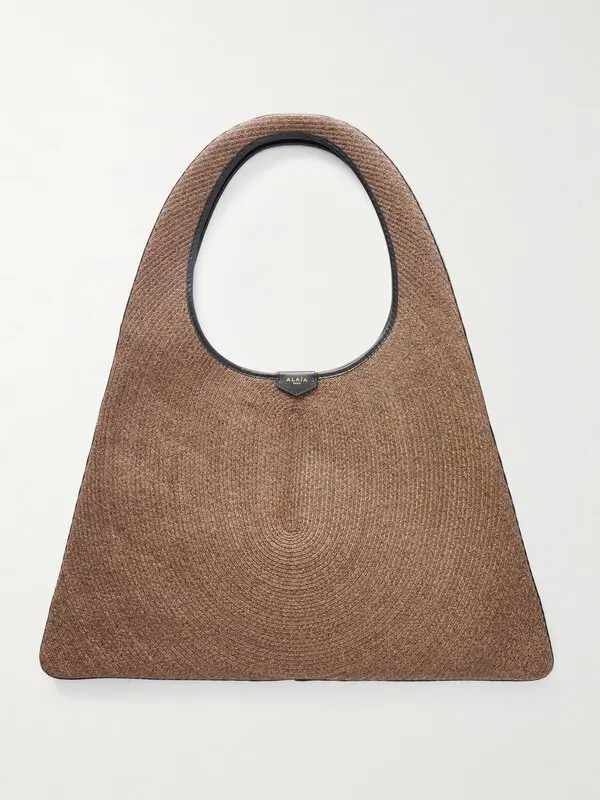 Alaïa Paper Straw Shoulder Bag