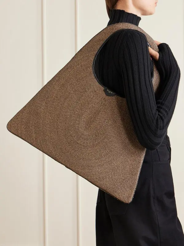 Alaïa Paper Straw Shoulder Bag