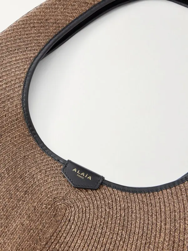 Alaïa Paper Straw Shoulder Bag