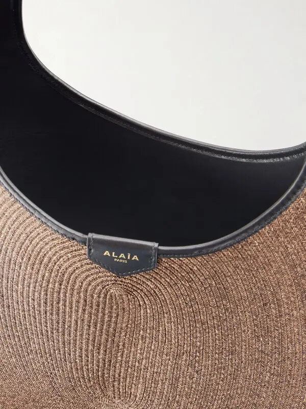 Alaïa Paper Straw Shoulder Bag