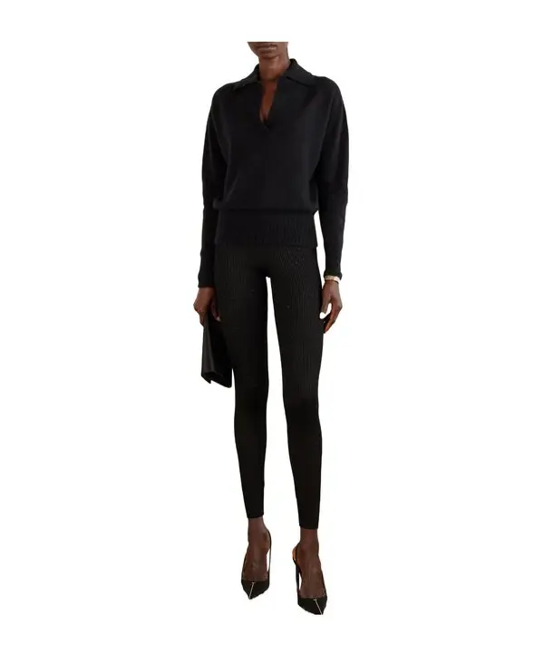 TOM FORD Ribbed Lurex Leggings