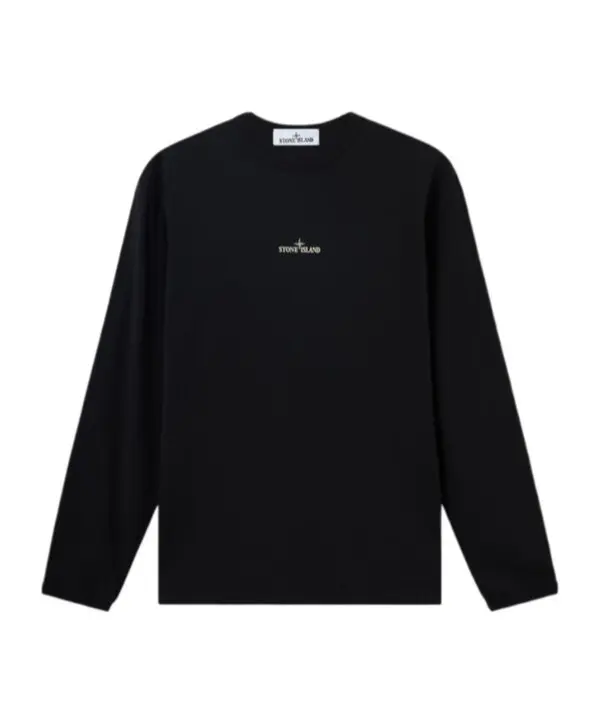 Stone Island Oversize Long-sleeved T-shirt - Black