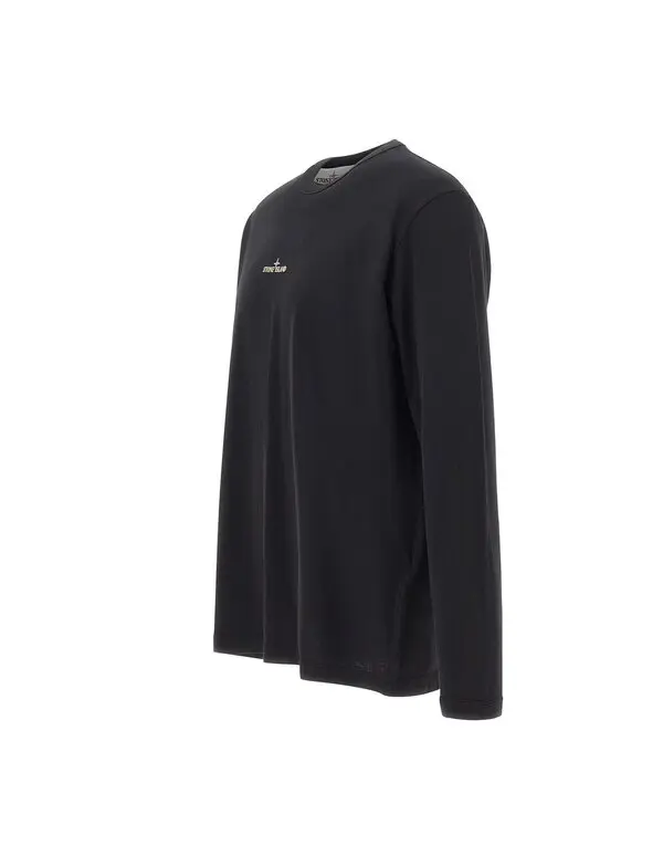 Stone Island Oversize Long-sleeved T-shirt - Black