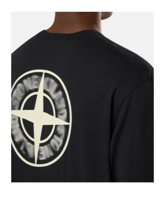 Stone Island Oversize Long-sleeved T-shirt - Black
