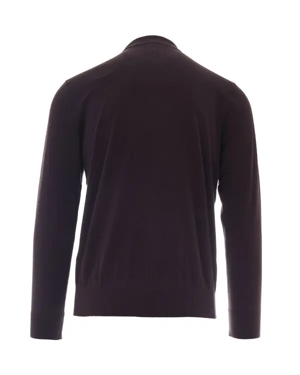 Eleventy Long-sleeved Polo Shirt