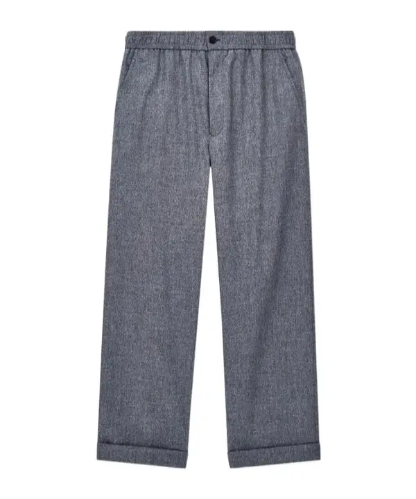 Giorgio Armani Straight-leg Rolled-up Casual Pants