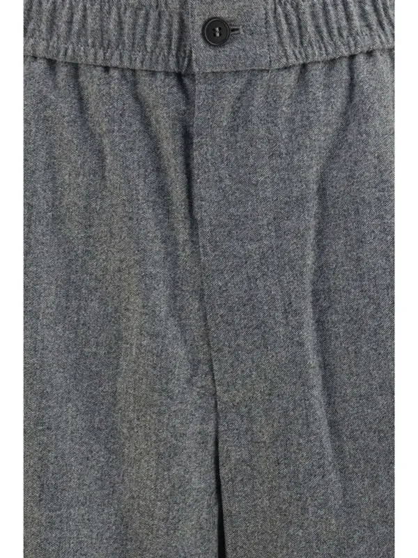 Giorgio Armani Pleated Wide-leg Trousers - Light Gray