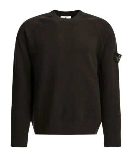 Stone Island Logo-patch Raglan-sleeve Sweater