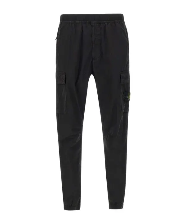 Stone Island Elastic-waist Casual Trousers