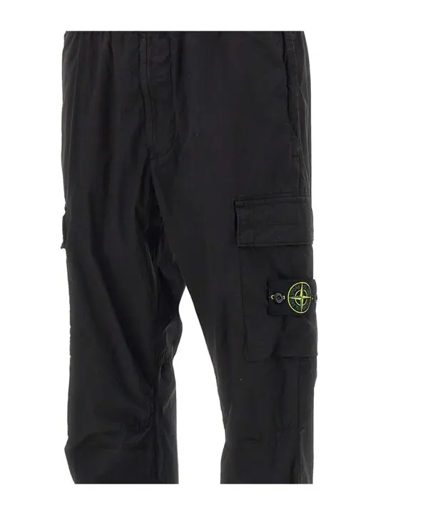 Stone Island Elastic-waist Casual Trousers