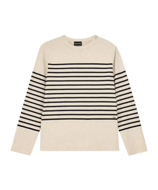 Emporio Armani Striped Color-blocked Knitwear