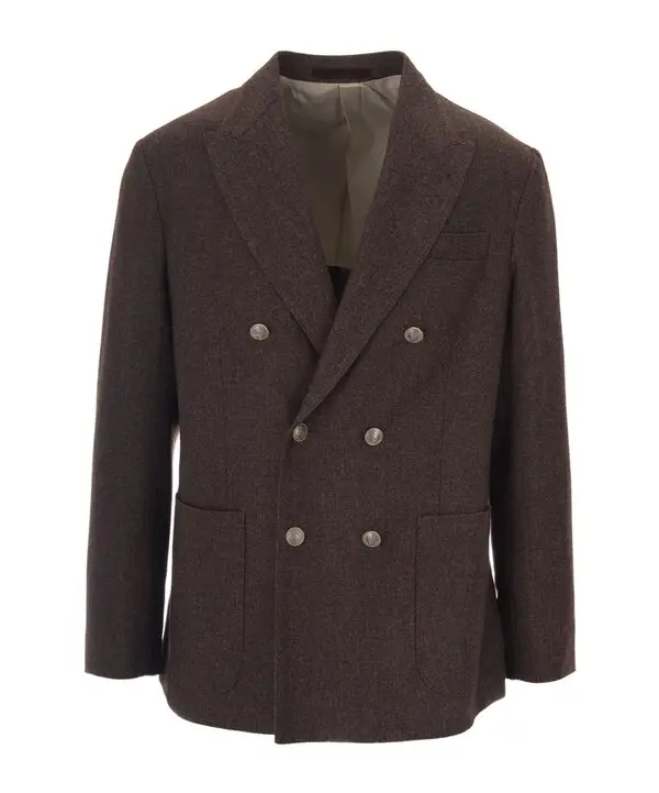 Eleventy Double-breasted Suit Jacket