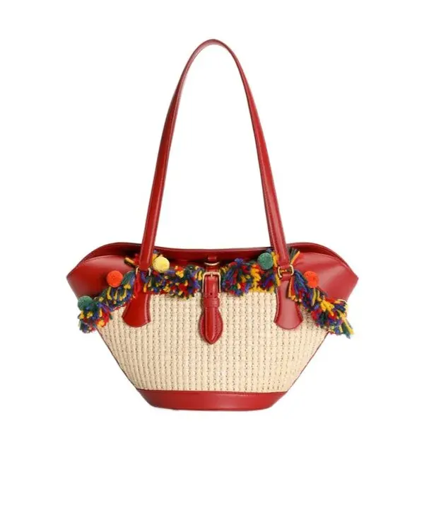 Dolce & Gabbana Raffia Coffa Capri Bag
