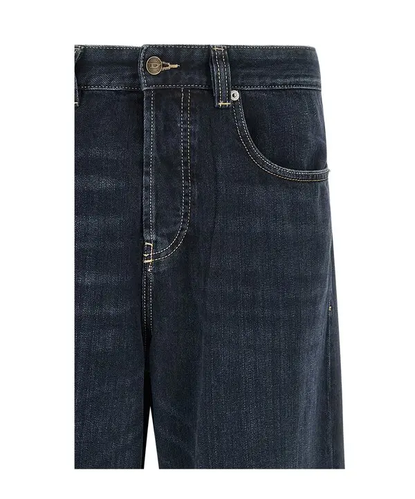 DIESEL® Belt-loop Jeans With Contrast Stitching And Logo Patch