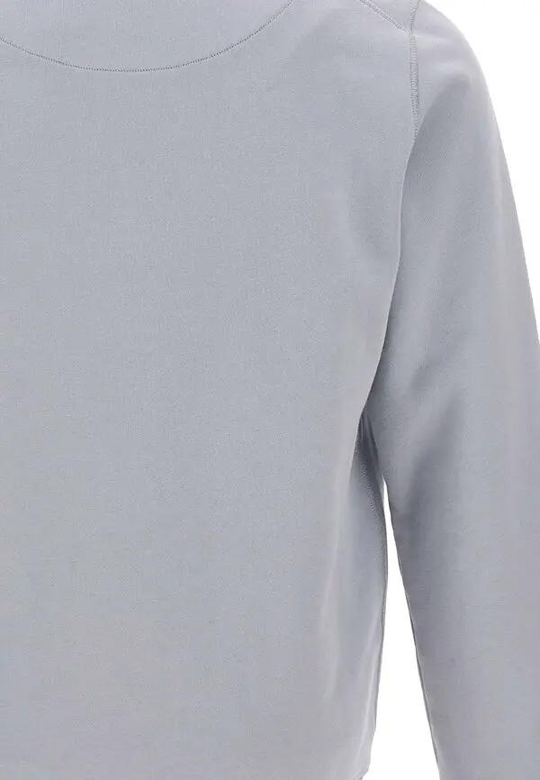 Stone Island Long-sleeve Crewneck Sweatshirt With Patch - Gray
