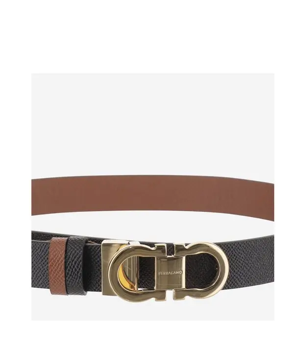 FERRAGAMO Gancini-buckle Reversible Belt