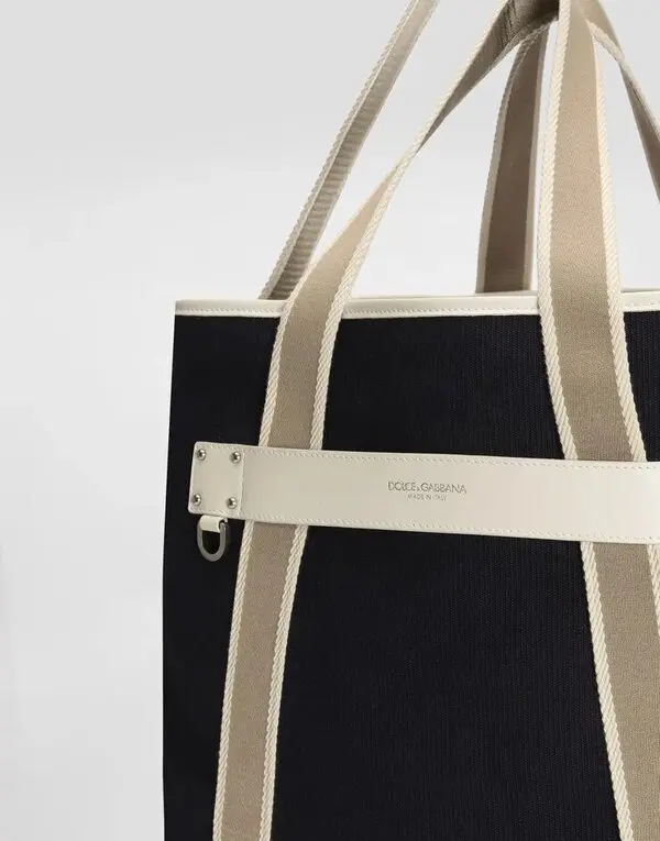 Dolce & Gabbana Essenza Canvas Shopping Bag