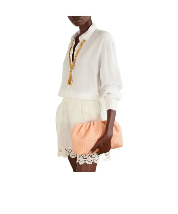 ERES Soire Solaire Jacquard Clutch - Nude
