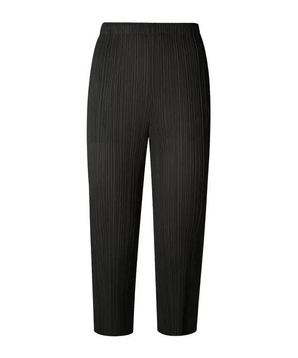 Issey Miyake Pleated Straight-leg Pants - Black