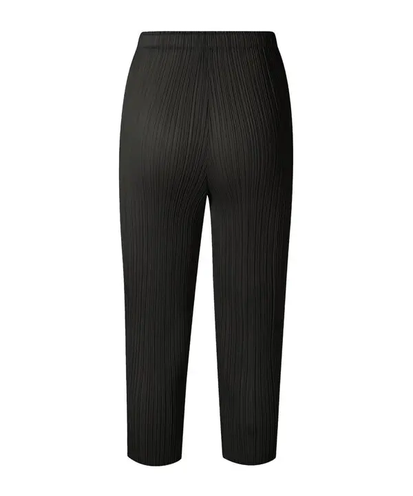 Issey Miyake Pleated Straight-leg Pants - Black