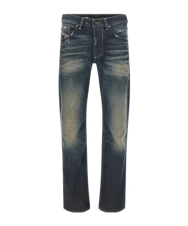 DIESEL® Belt-loop Jeans With Vintage Wash And Distressed Details