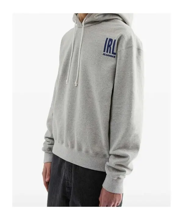 JIL SANDER Logo-print Jersey Hoodie