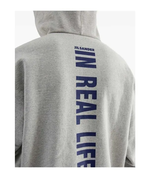 JIL SANDER Logo-print Jersey Hoodie