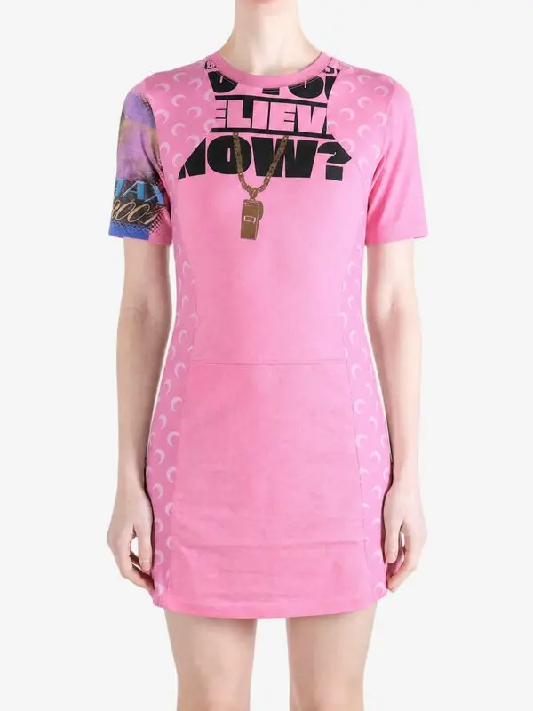 MARINE SERRE Graphic-print Mini Dress