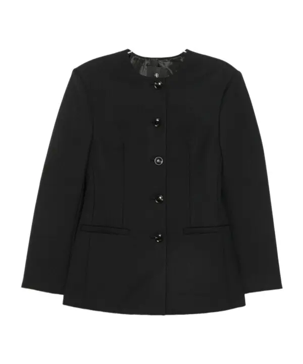 ANINE BING Single-breasted Collarless Jacket
