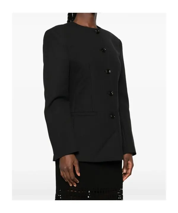 ANINE BING Single-breasted Collarless Jacket