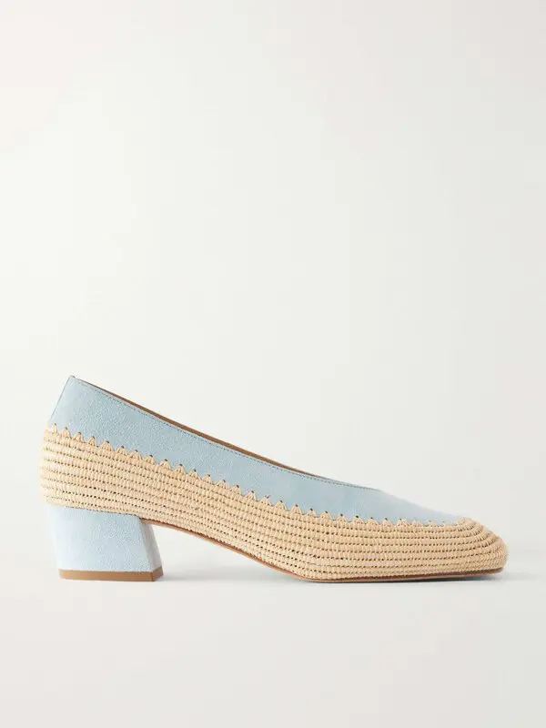 Gabriela Hearst Strength 40 Crocheted Suede Pumps