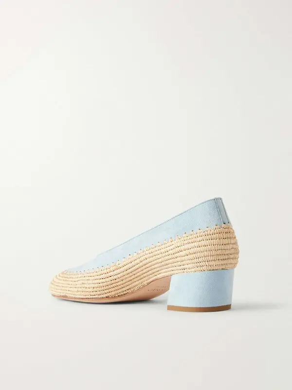 Gabriela Hearst Strength 40 Crocheted Suede Pumps