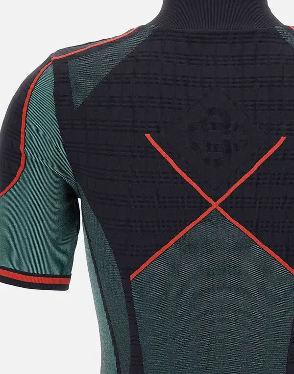 Casablanca High-neck Half-zip Top