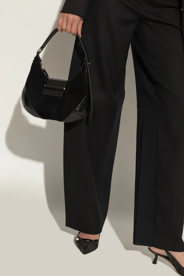 JIMMY CHOO Logo Embossed Small Shoulder Bag