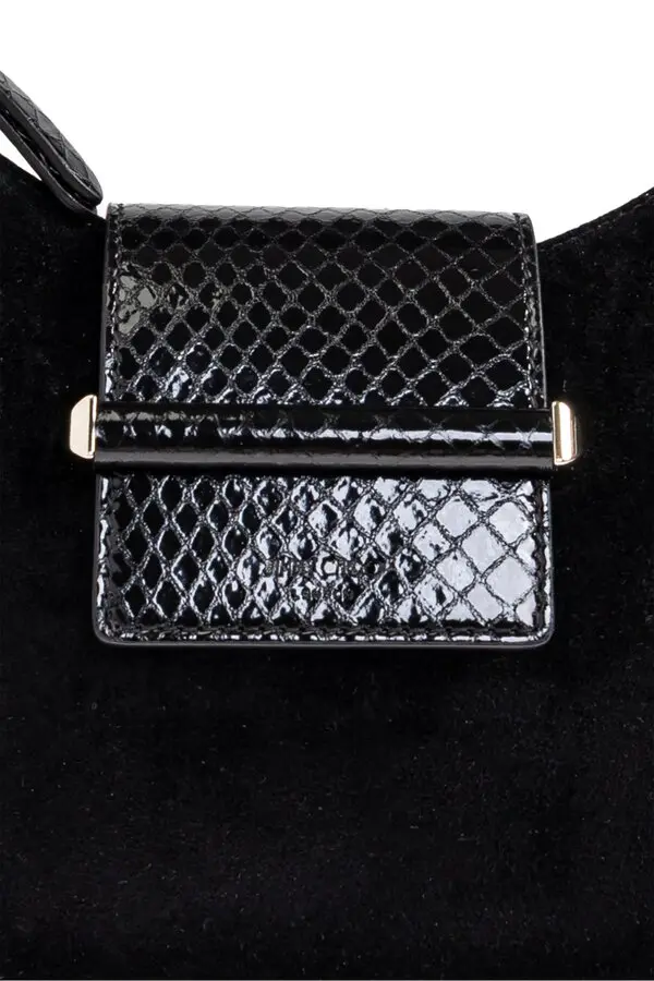 JIMMY CHOO Logo Embossed Small Shoulder Bag