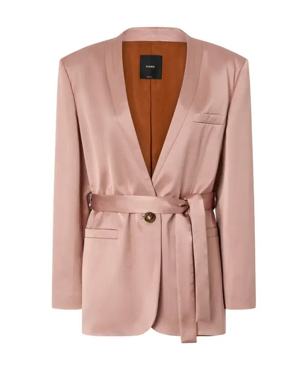 Pinko Single-breasted Blazer - Nude