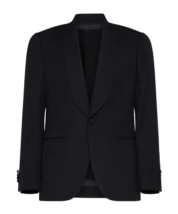 LARDINI Metallic-threading Blazer