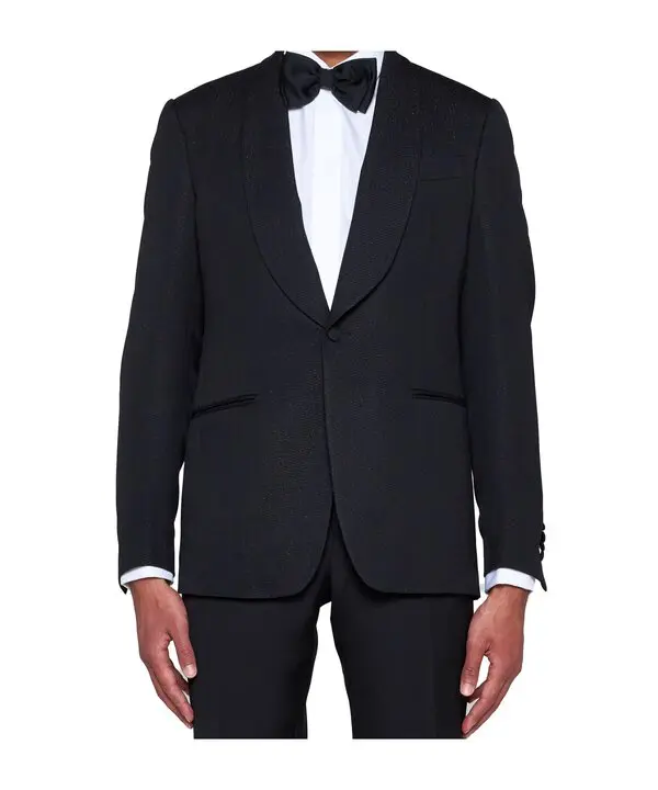 LARDINI Metallic-threading Blazer